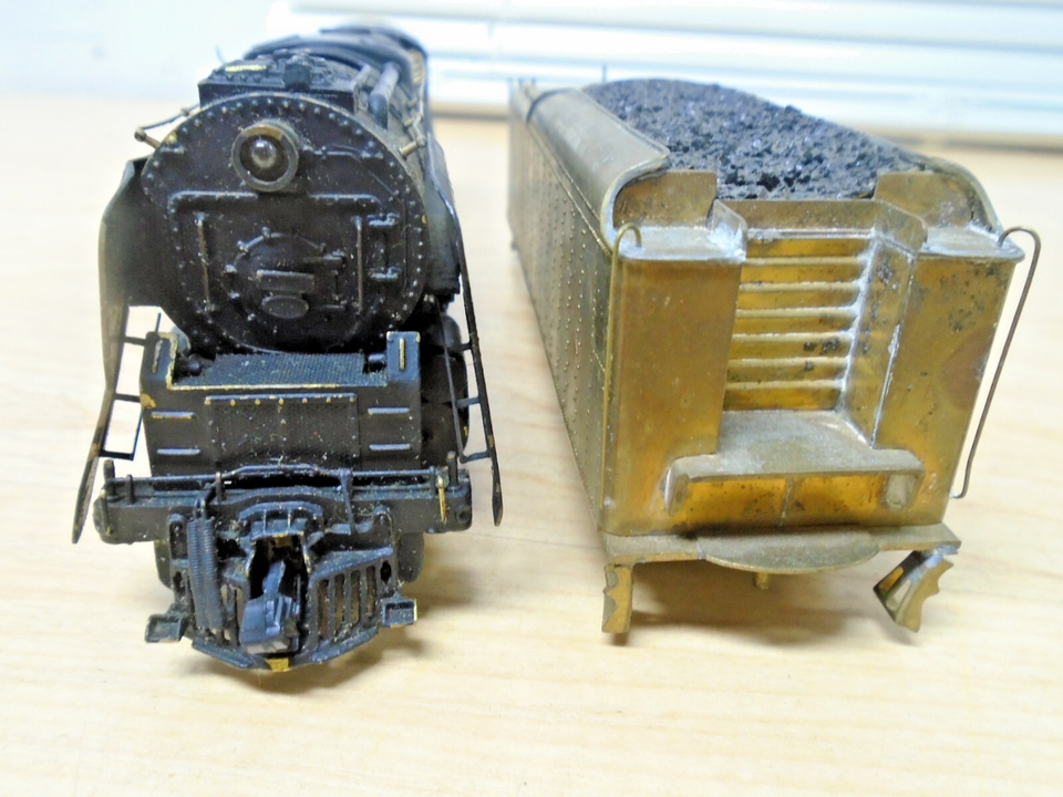 LMB-KMT Brass HO Japan Steam Loco 4-8-4 & 12 Wheel Tender Some Needs AS ...