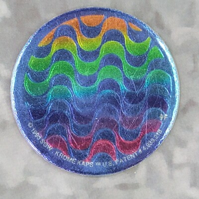 POG Milkcap Vintage 90's Retro - KROME KAPS Rainbow | eBay