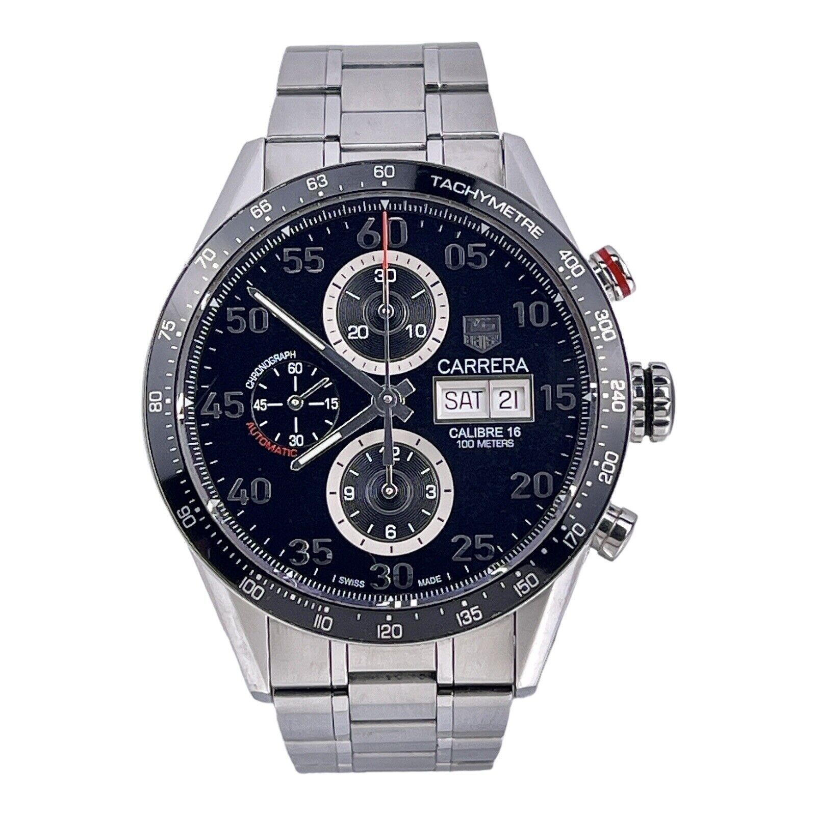TAG Heuer Carrera Men's Black Watch - CV2A10.BA0796 for sale online ...