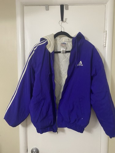 Vintage Adidas Blue Purple Jacket coat Sz M | eBay