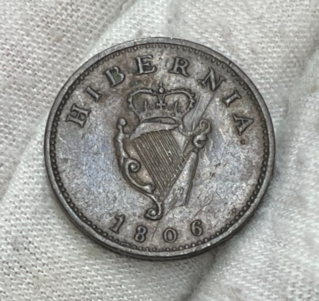 1808 Ireland One Farthing Coin Great Condition | eBay