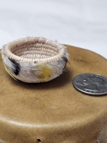 NATIVE AMERICAN INDIAN Vtg FEATHER POMO BASKET - ROSE ANDERSON (d.) | eBay