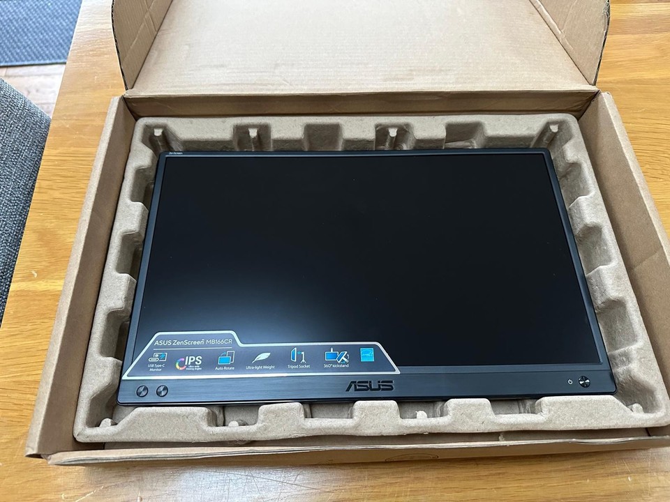 ASUS ZenScreen MB169CK 16” Portable Monitor | FHD IPS | USB-C | Case ...
