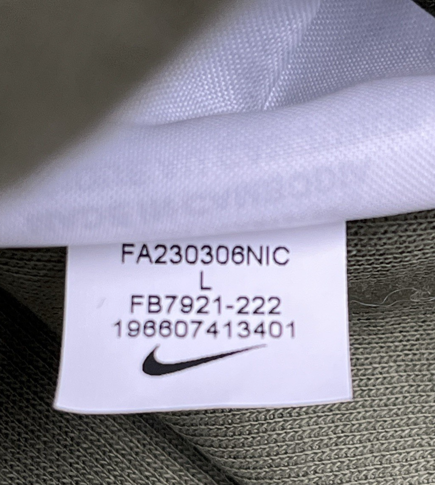 Nike Mens Tech Fleece Full Zip Windrunner Jacket Olive FB7921-222 Size ...