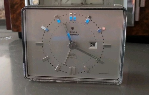 Kaiser Diplomat Electric Repetition 6jewels Clock Vintage | eBay Australia