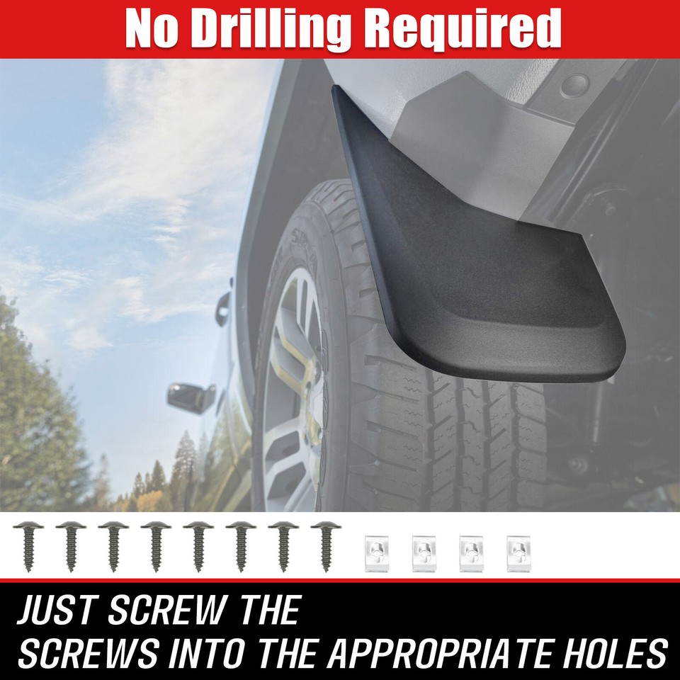 4Pcs Mud Flaps Guards Splash Front Rear 2019-2023 Dodge Ram 1500 No ...