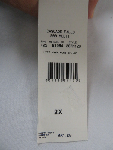 Koret Francisca Womens 2X Jacket Lightweight Long Sleeve Zip Up Lined ...