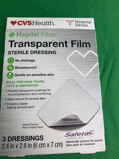 CVS Mepitel Transparent Film Sterile Dressing-3 Dressings 4in X 4.8in ...
