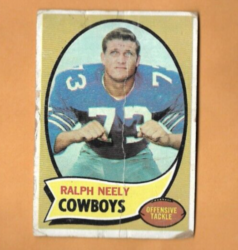 1970 Topps Vintage Football NFL Card-Fair Cond. RALPH NEELY, Dallas ...