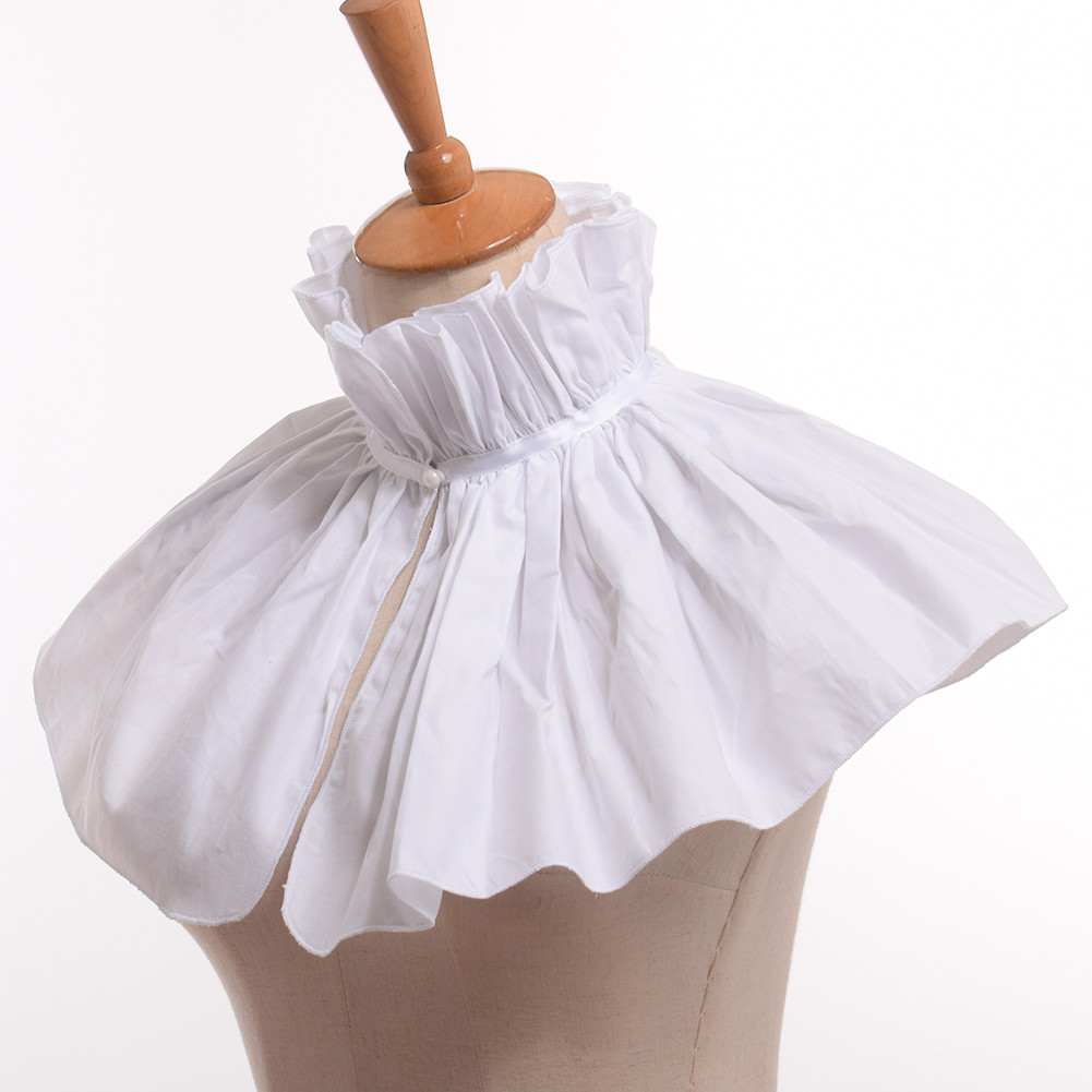 White Circus Clown Neck Collar Victorian Steampunk Costume Collar ...