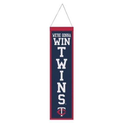 Minnesota Twins 8x32 Heritage Slogan Design Wool Banner [NEW] MLB Sign ...