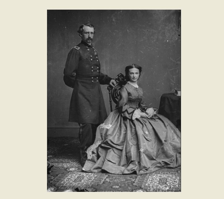 General George Custer Family Portrait PHOTO, Wife, Battle of Little ...