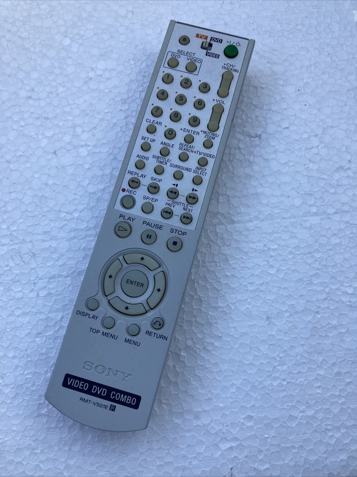 Sony RMT-V501E Remote Control DVD VCR VHS Combo Tested And Works | eBay