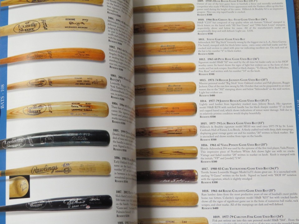 LELANDS SPORT CATALOG AUCTION BOOK JUNE 4, 2004 MANTLE, ALI, GRETZKY ...