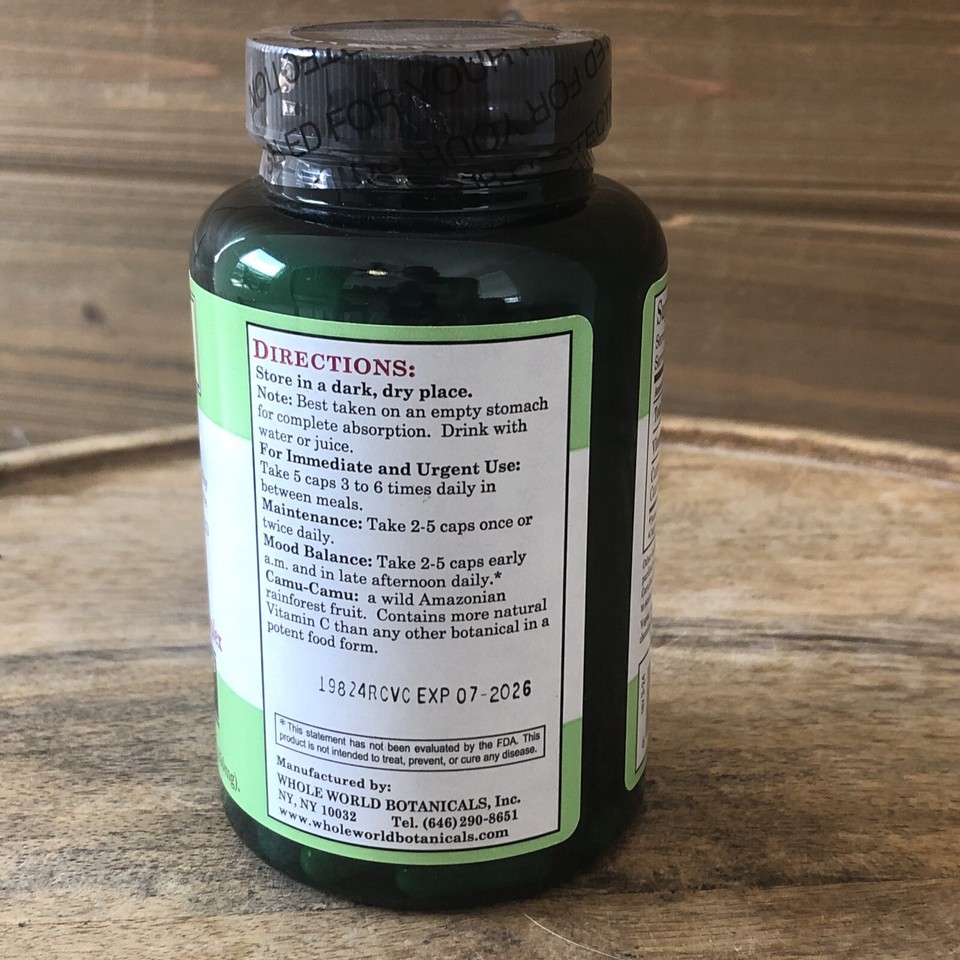 Whole World Botanicals Royal Camu 140 caps - Exp 7/26 | eBay