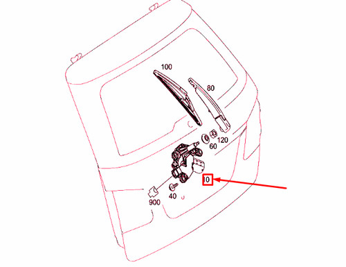 NEW MERCEDES-BENZ B W246 REAR WIPER MOTOR A2469061701 OEM | eBay