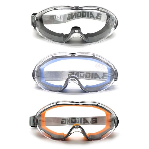 Industrial Grade Safety Goggles,Anti Fog Clear Lens Lab Goggles Fit ...