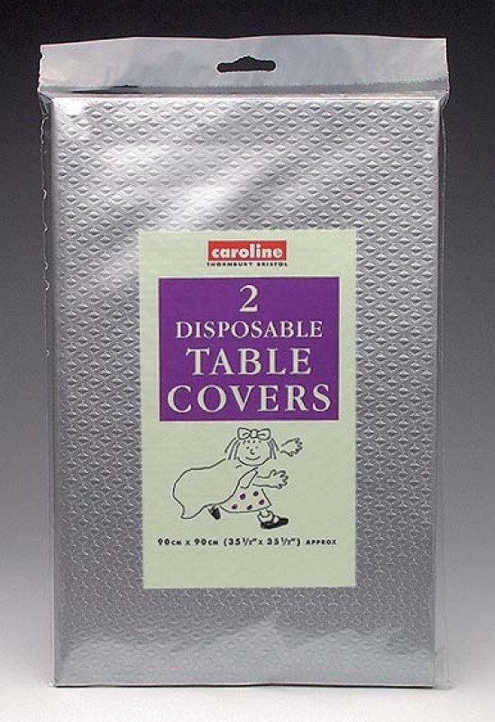 Pack of 2 Disposable Paper Table Covers / Cloths SQUARE 90CM X 90CM or ...