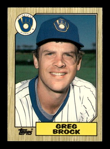 1987 Topps Traded Limited Edition (Tiffany) #9T Greg Brock | eBay