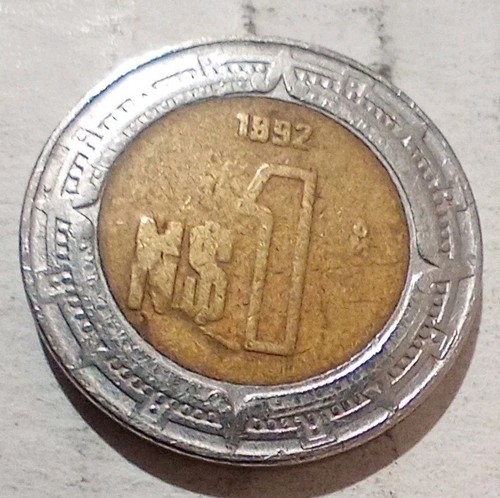 1 Un Nuevo Peso 1992 Mexico Coin Bimetallic | eBay