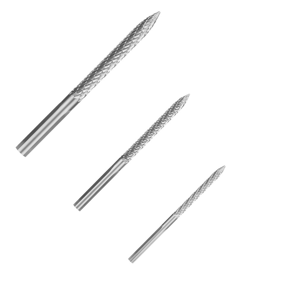3Pcs Hard Alloy Steel 3 Types Carbide Drill Bits Car Wire Cutter ...