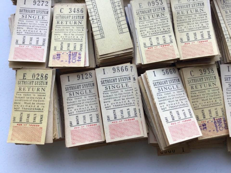 Job Lot of 1200 plus Vintage Used Bus Tickets | eBay UK