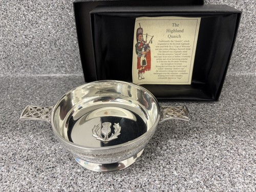 The Highland Quaich Pewter Scottish Friendship Drinking Bowl | eBay UK