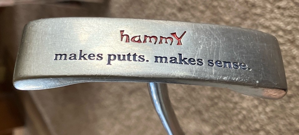 Hammy Putter “Makes Putts. Makes Sense” 38” Inches Split Grip Long Golf ...