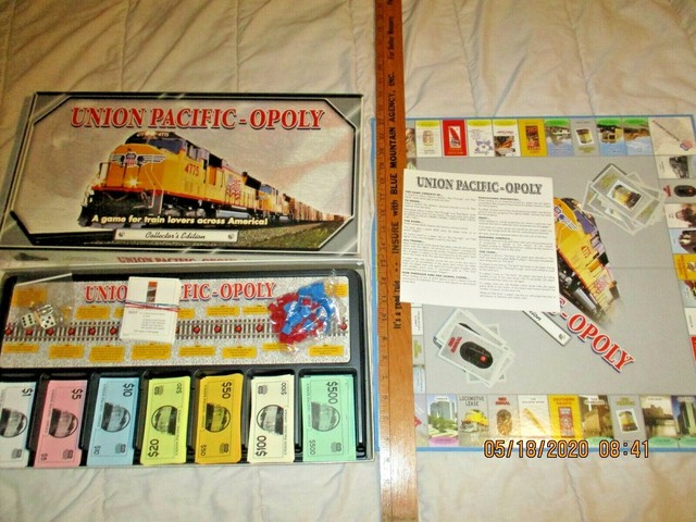 Union Pacific-opoly Collector's Edition Monopoly Game for sale online ...