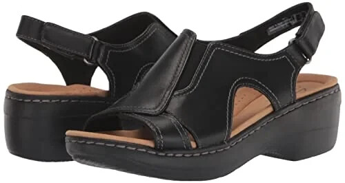 Clarks Women's Merliah Style Black Leather US SIZE 9-M (1633) for sale ...