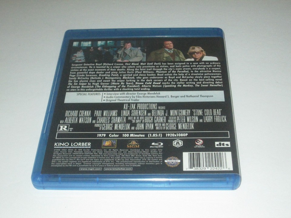 Stone Cold Dead Blu-ray 1979 RARE OOP 738329224226| eBay
