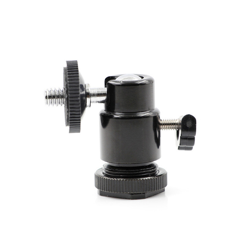 1/4" Shoe Screw Mount 360° Swivel Ball Head For Camera Tripod Ballhead ...