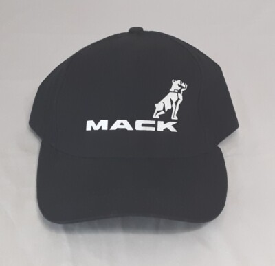 Mack Truck Hat Cap Semi Trucker Hat Black White Bulldog Adjustable ...