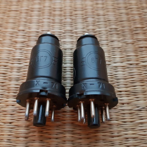 6G7 / 6Q7 / 6Г7 Vintage USSR Double Diode-Triode Tubes | 2 pcs NOS SAME ...