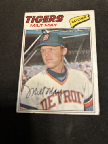 1977 Topps Baseball Card #98 Milt May Detroit Tigers Ex Free Shipping ...