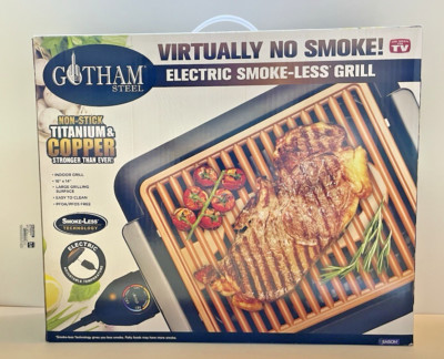 Gotham Steel Electric Smokeless Indoor Grill Non-Stick New In Box ...