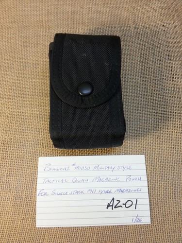 Bianchi #M1030 Military Style Tactical Quad Single Stack Magazine Pouch ...
