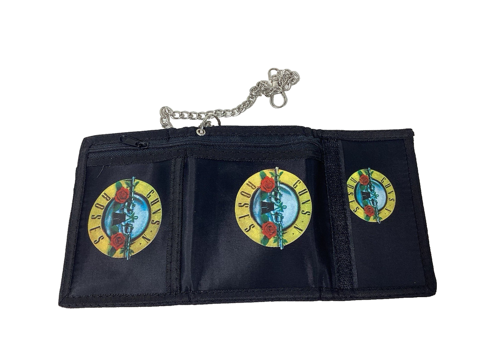Brand New Guns N Roses Chain Tri Fold Polyester Wallet | eBay