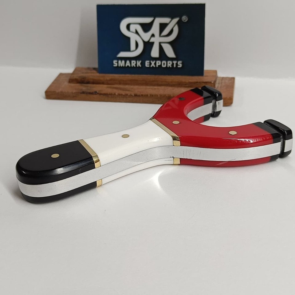 Custom Resin Handle Slingshot Catapult with Aluminum Core and Brass ...