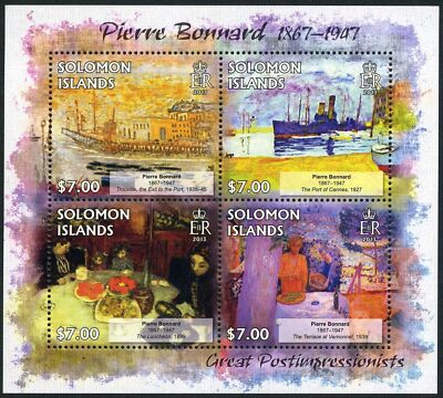Solomon Isls 1239 ad, 1263 sheets, MNH. Post impressionist Pierre ...