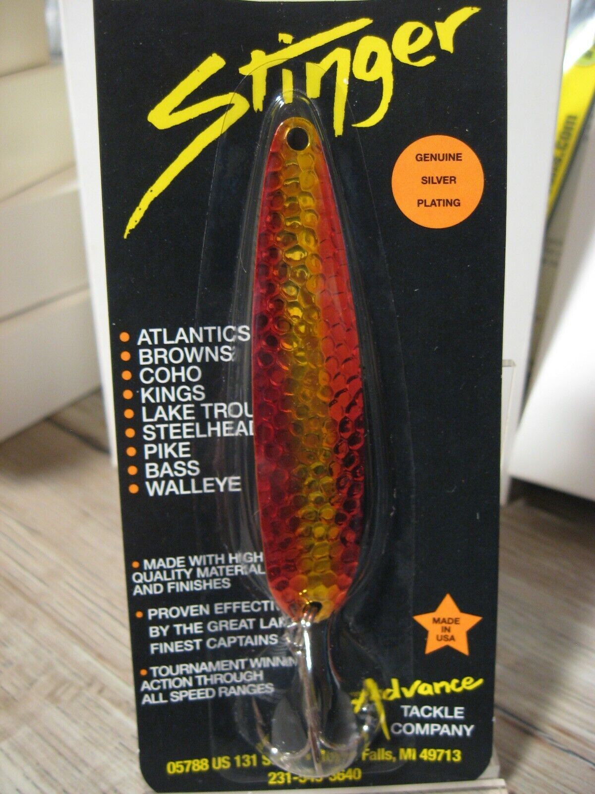 Michigan Stinger 3.75" Trolling Spoons Fishing Baits Choose Colors | eBay