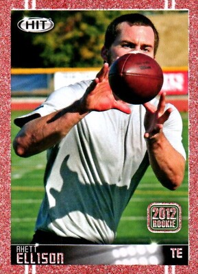 2012 SAGE HIT Red #123 Rhett Ellison RC USC Trojans Minnesota Vikings ...