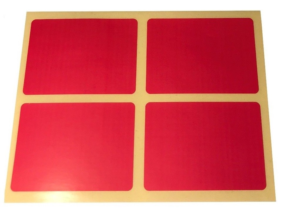 Extra Large 50 x 70mm Rectangles - Colour Code Stickers / Sticky File ...