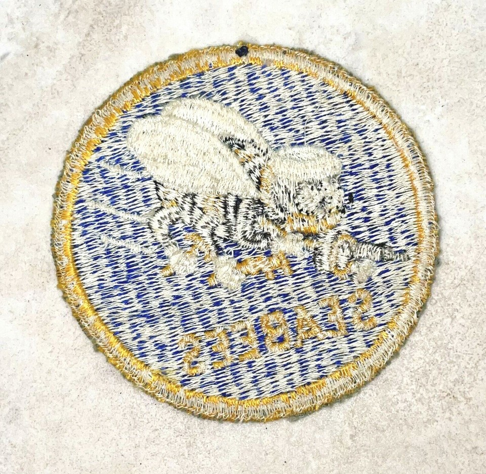 WWII USN NAVY SEABEES SEABEE CB PATCH GOLD RING & GOLD LETTERS RARE! | eBay