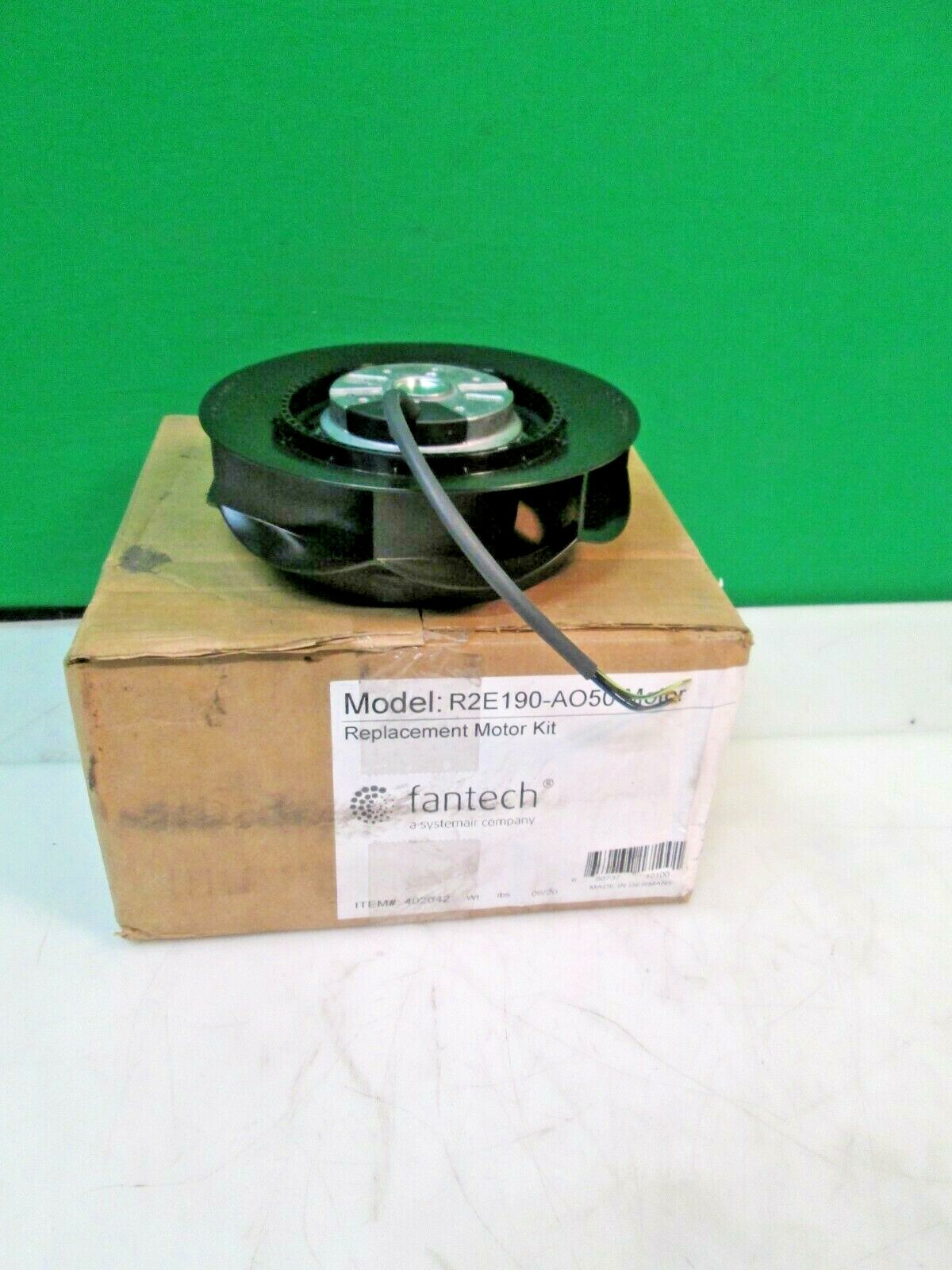 Fantech R2E190-AO50 Replacement Motor Kit 402042 Free Shipping | eBay