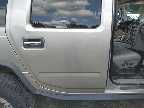 03 HUMMER H2 PASSENGER Rear Door (pewter Metallic Gray paint Code=11u ...