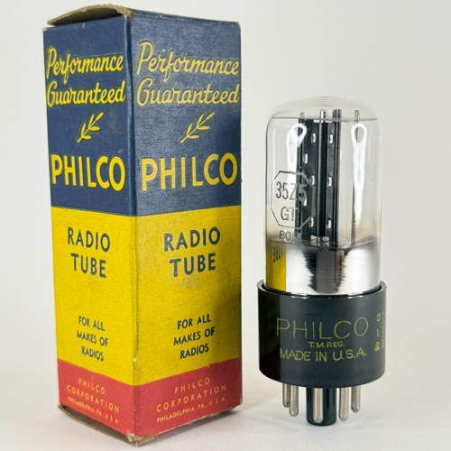 (1) Tested Strong Philco 35Z5GT Tube with Box Date Code 50-39 35Z5 GT ...