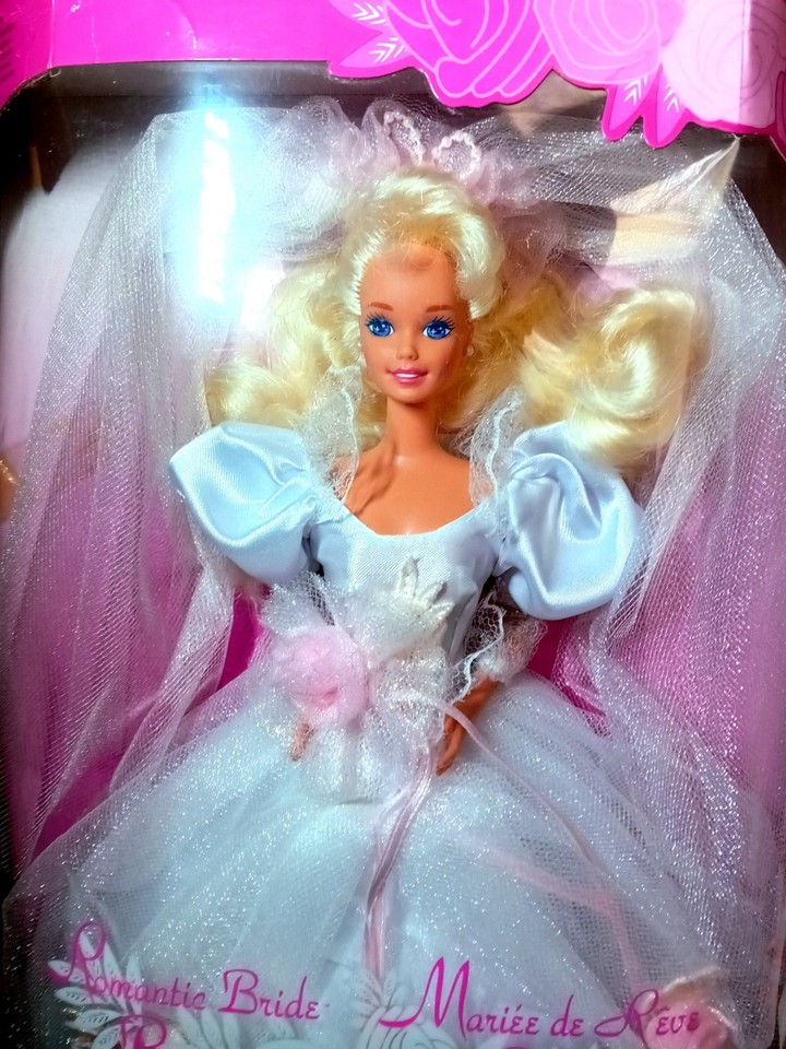 1992 NRFB Romantic Bride Barbie Mariée Braut Sogno Bruid Novia ...