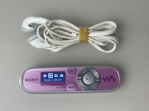 Sony MP3 Player NWZ-B142F - 2GB - FM Radio - Recording PINK With Headphones | eBay