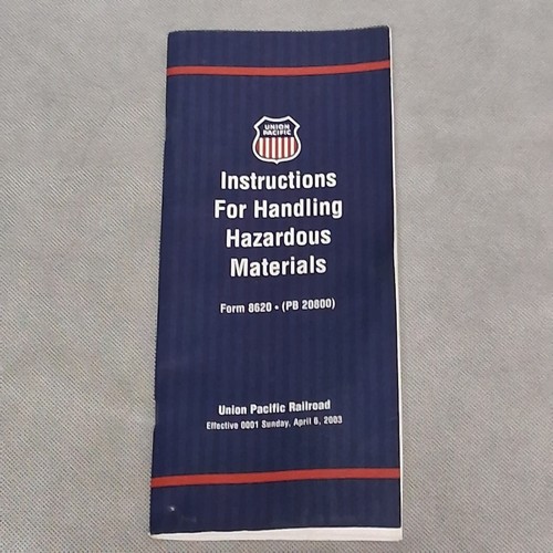 2003 Union Pacific Instructions For Handling Hazardous Materials Form ...